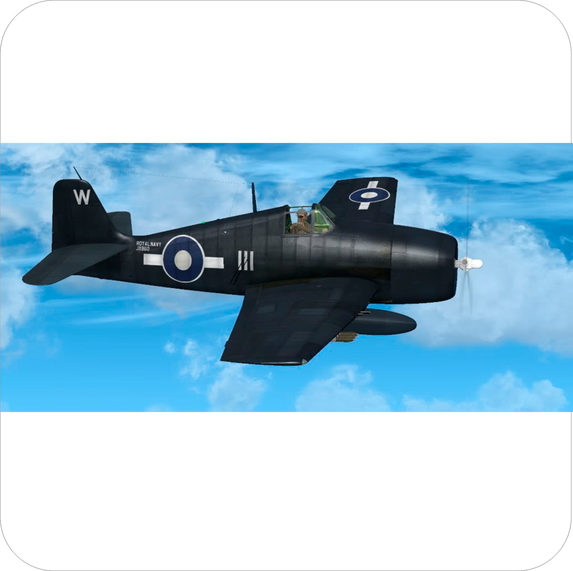 096 - Grumman Hellcat Mk II - 1844 Sqn - Lt Bill Atkinson | Above ...