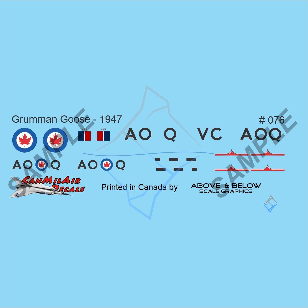 076 - Grumman JRF-5 Goose -412 Sqn (1948) | Above & Below Graphics