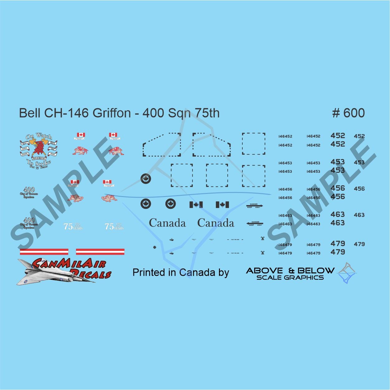 600 - Bell CH-146 Griffon - 400 Sqn 75th Anniv. (2007) | Above & Below ...