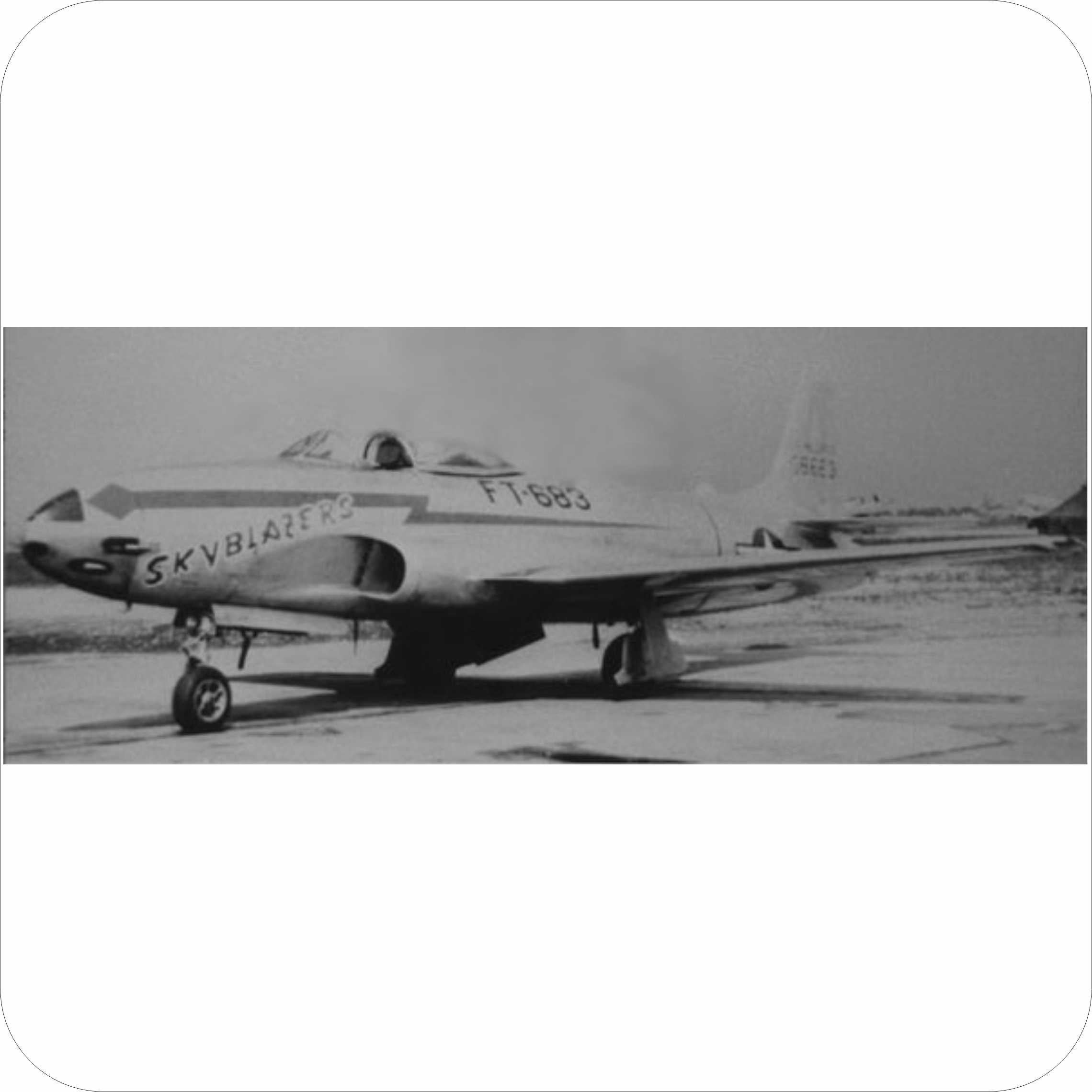 1041 - Lockheed P80 Shooting Star - USAF Skyblazers | Above & Below ...